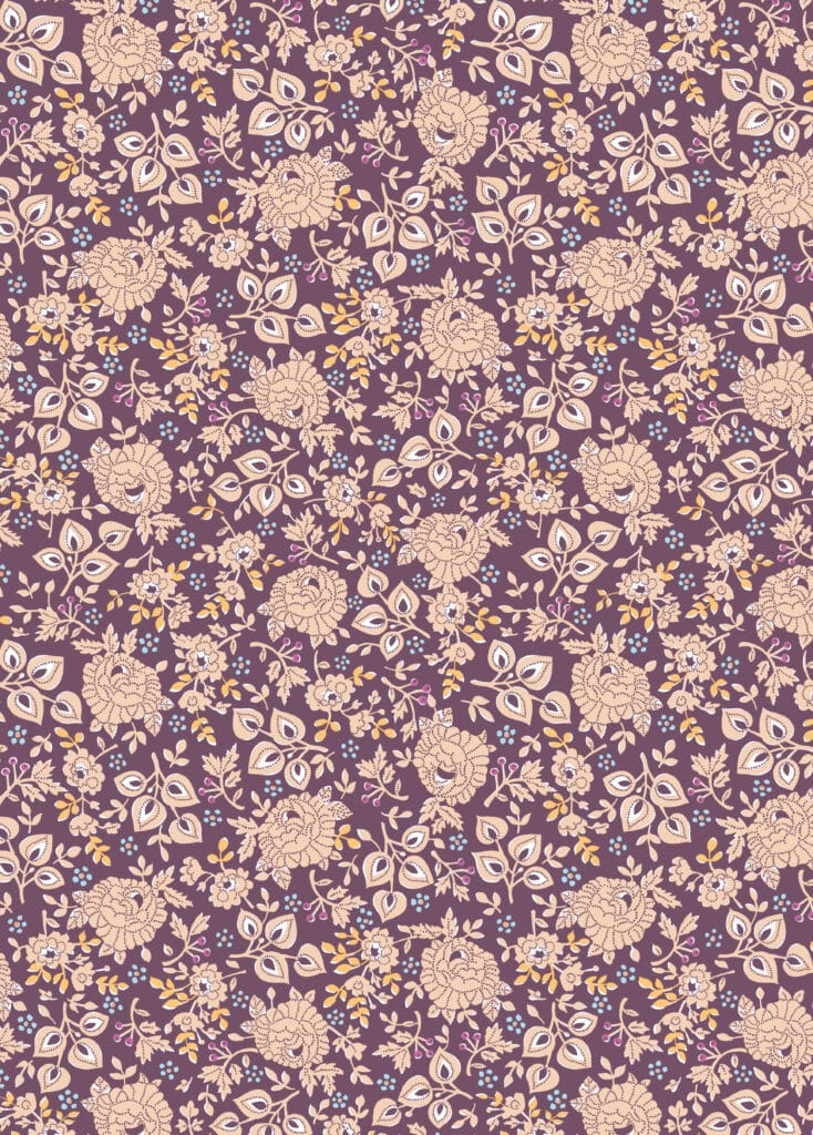 Mille fleurs aubergine "dimmed collection" - Rebloomed